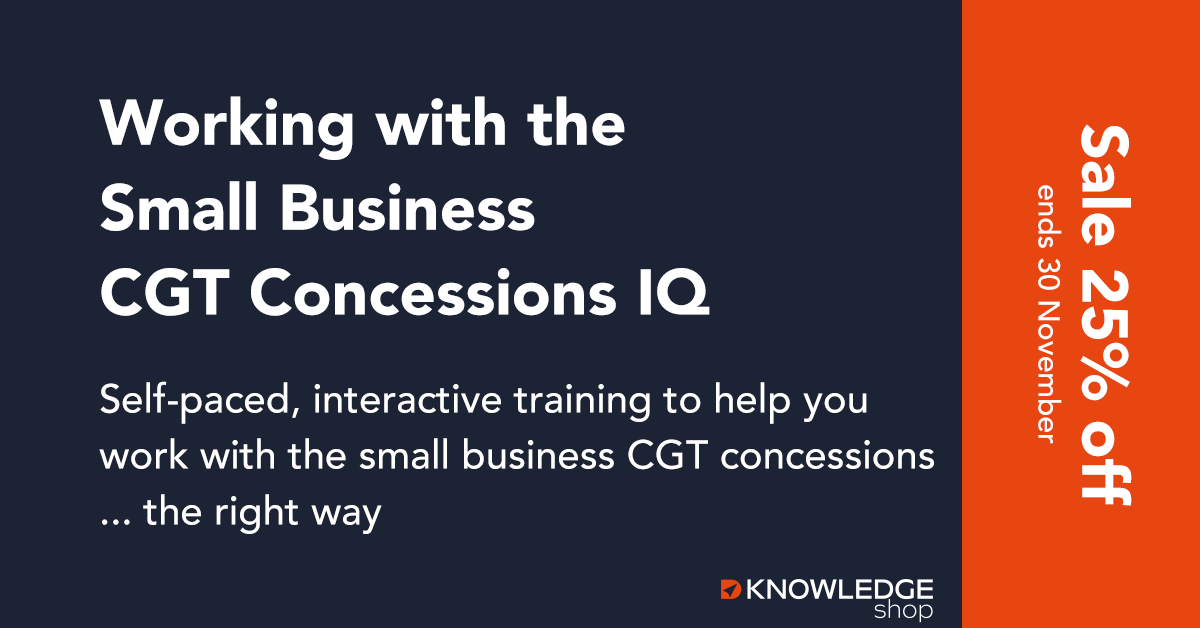 IQ Small Business CGT Concessions